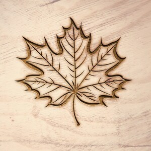 Maple Leaf PNG Bundle SVG DXF Laser Burn Wood Engrave Lightburn Laser ...