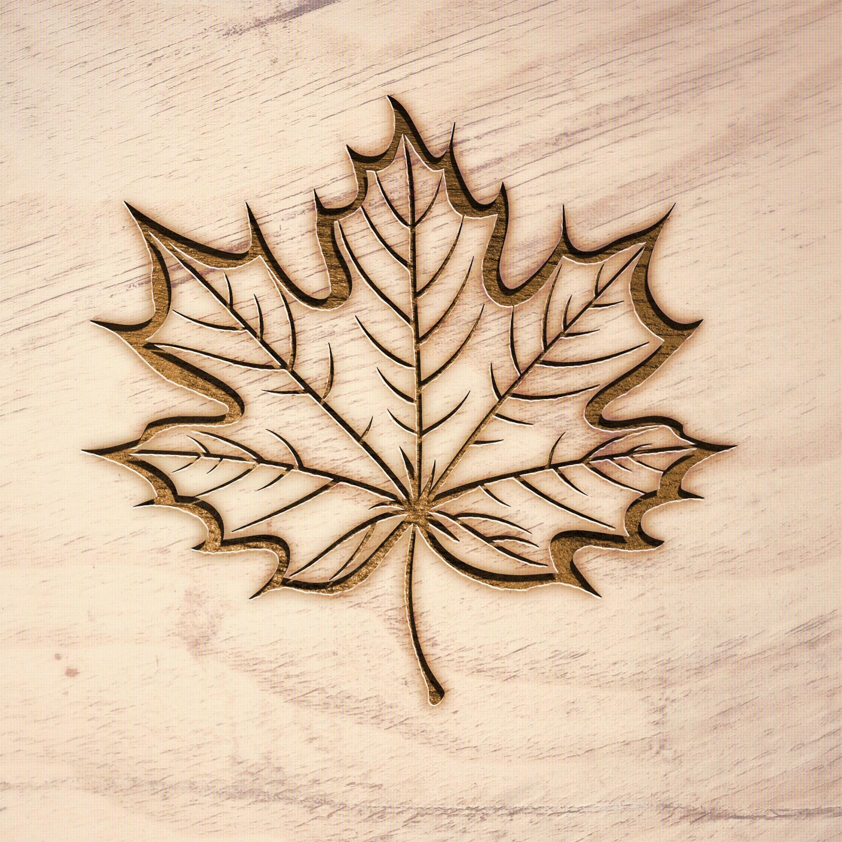 Maple Leaf PNG Bundle SVG DXF Laser Burn Wood Engrave Lightburn Laser ...