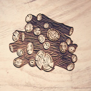 Wooden Logs Tree Log PNG Bundle | SVG | DXF | Laser Burn | Wood Engrave ...