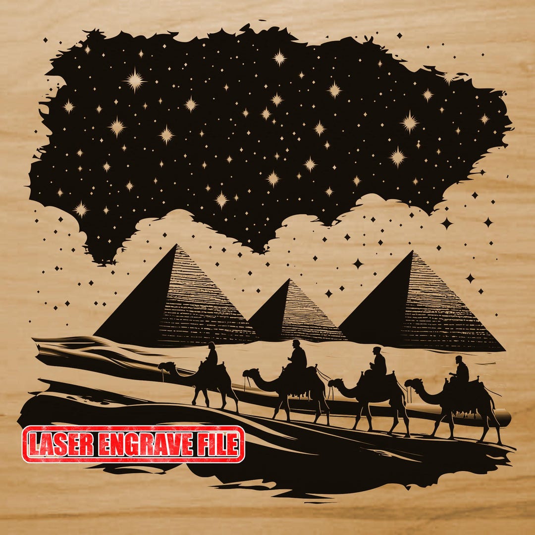 Pyramids Laser Engrave SVG File PNG File Laser File | Laserdatei ...