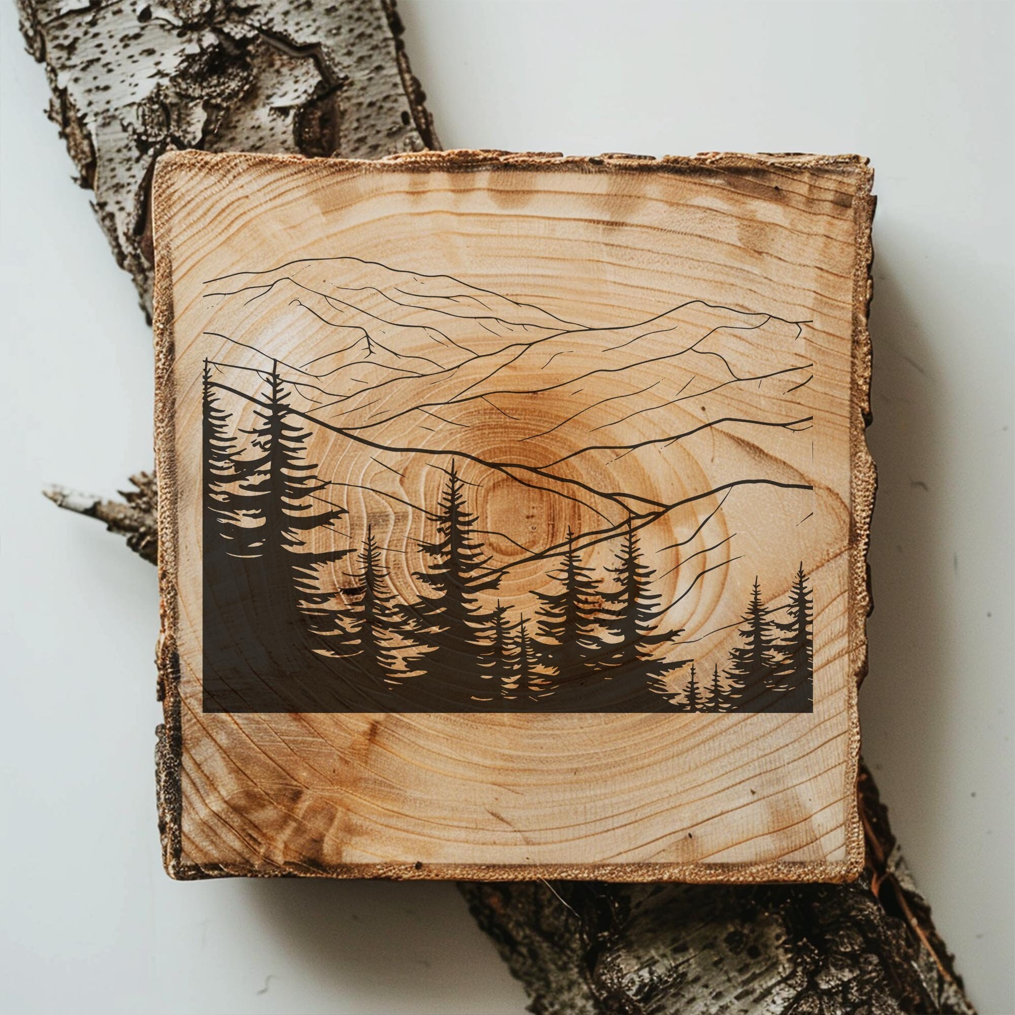 Great Smoky Mountains PNG Bundle SVG DXF Laser Burn Wood Engrave ...