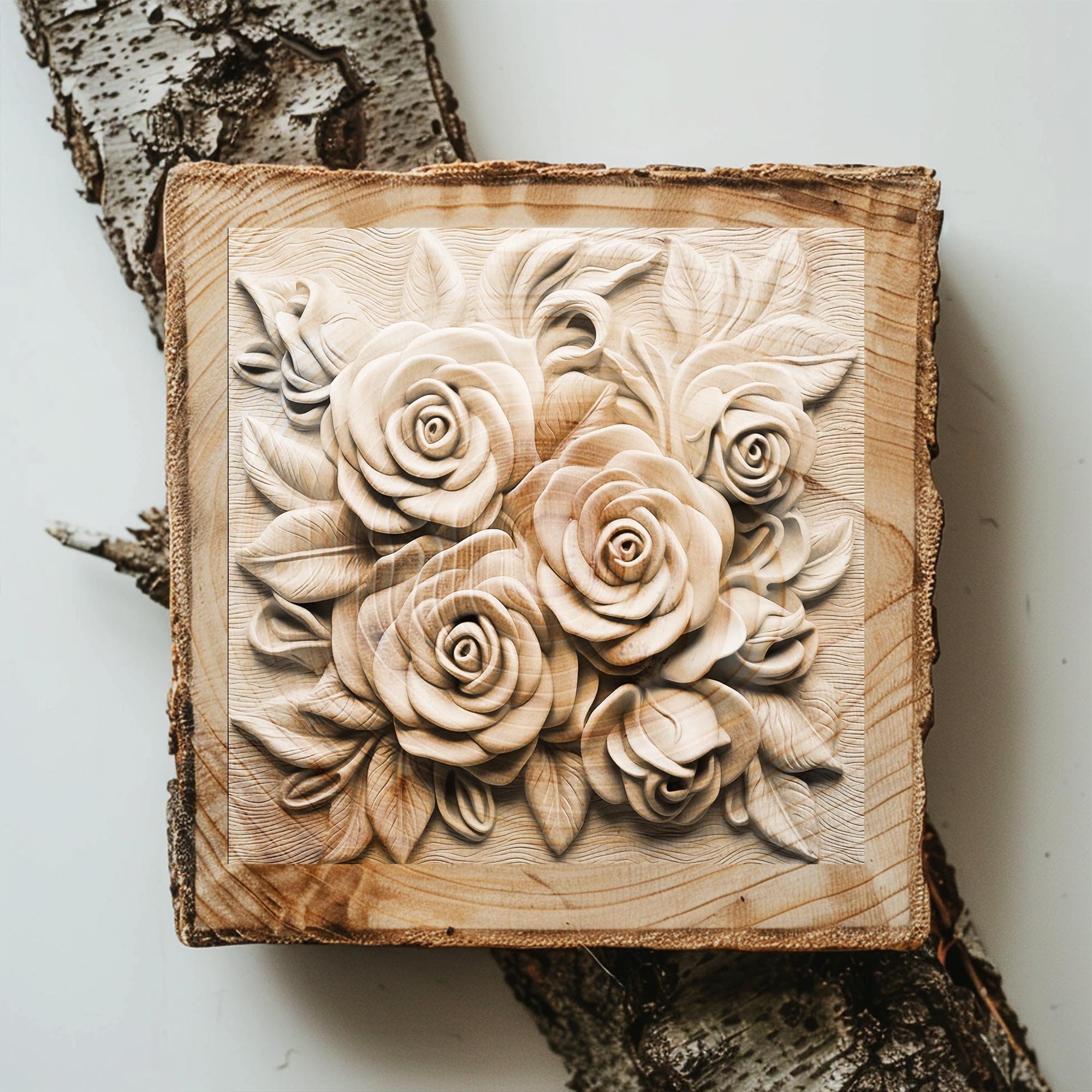 Rose Garden Laser Burn PNG Digital File Lazer Engraver Digital File ...