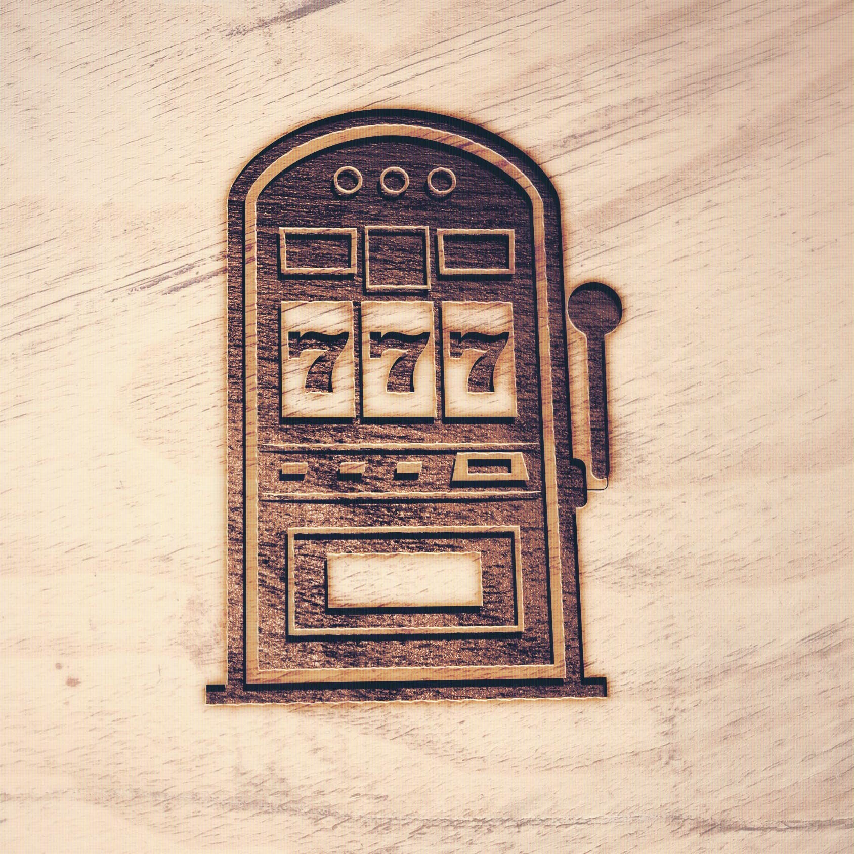 Jackpot Slot Machine PNG Bundle SVG DXF Laser Burn Wood Engrave ...