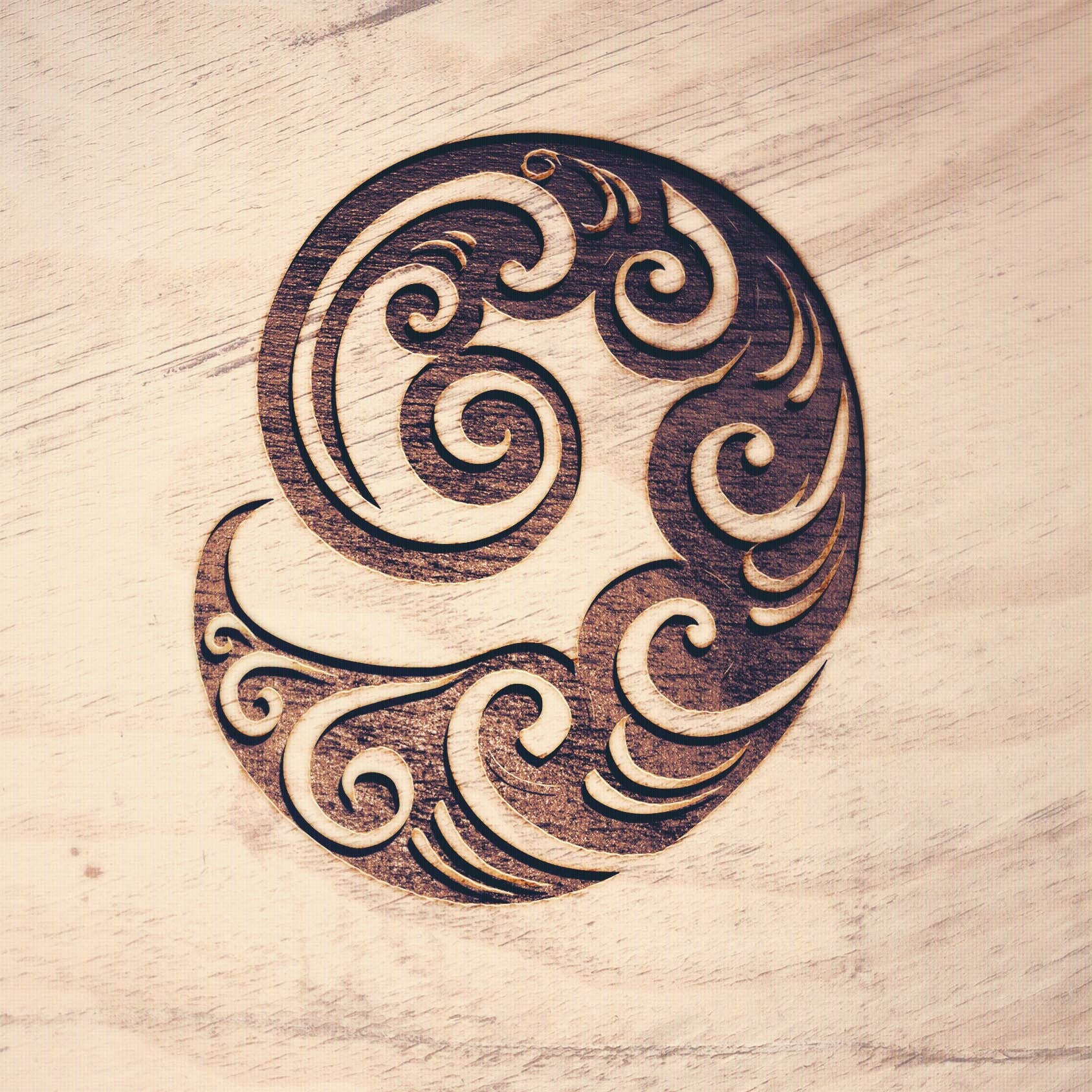 Maori Koru PNG Bundle SVG DXF Laser Burn Wood Engrave Lightburn Laser ...