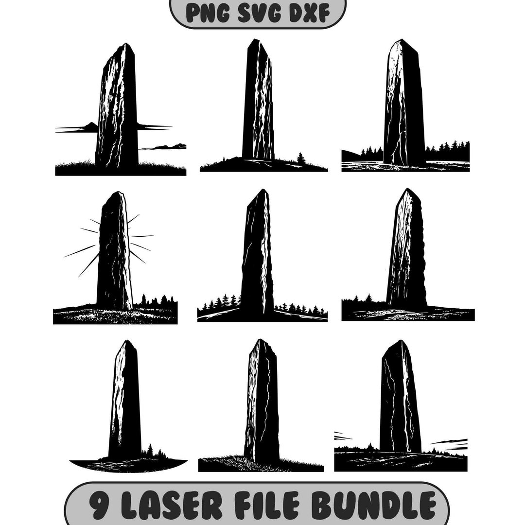 Monolith PNG Bundle | SVG | DXF | Laser Burn | Wood Engrave | Lightburn ...
