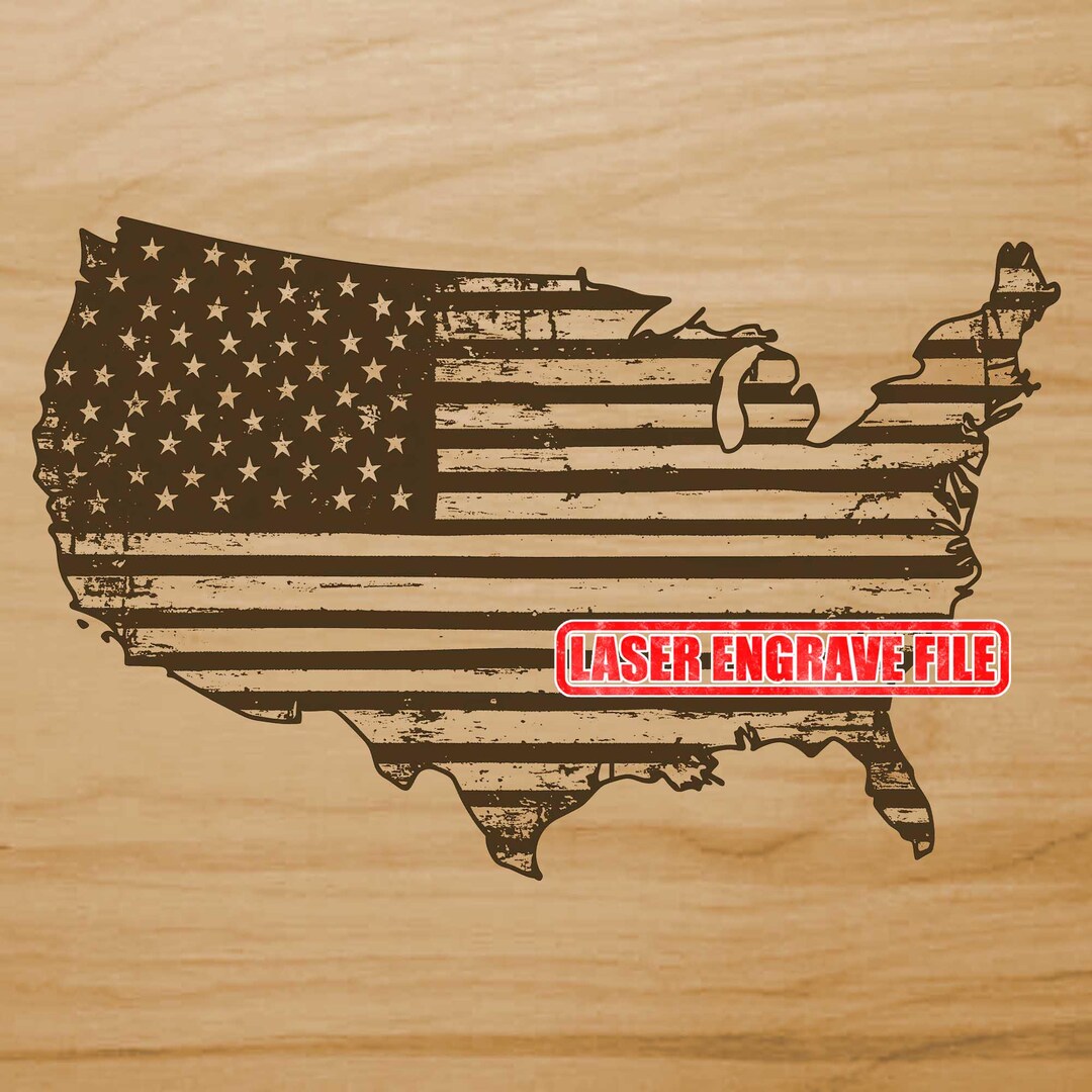 United States Laser Engrave SVG File PNG File Laser File | Laserdatei ...