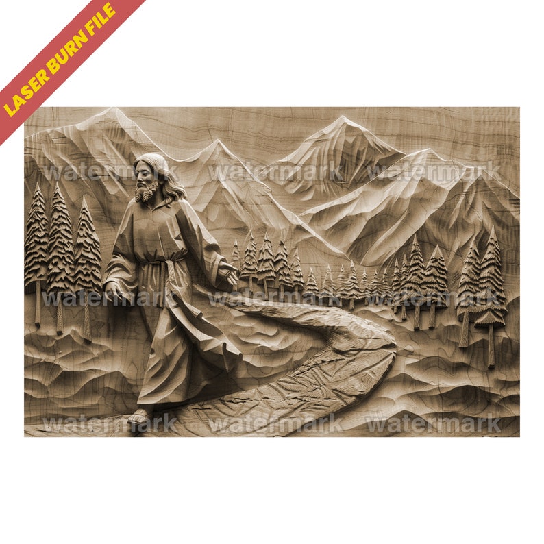 Laser Burn PNG 3D Illusion Laser File Wood Engrave Laser Ready Digital ...
