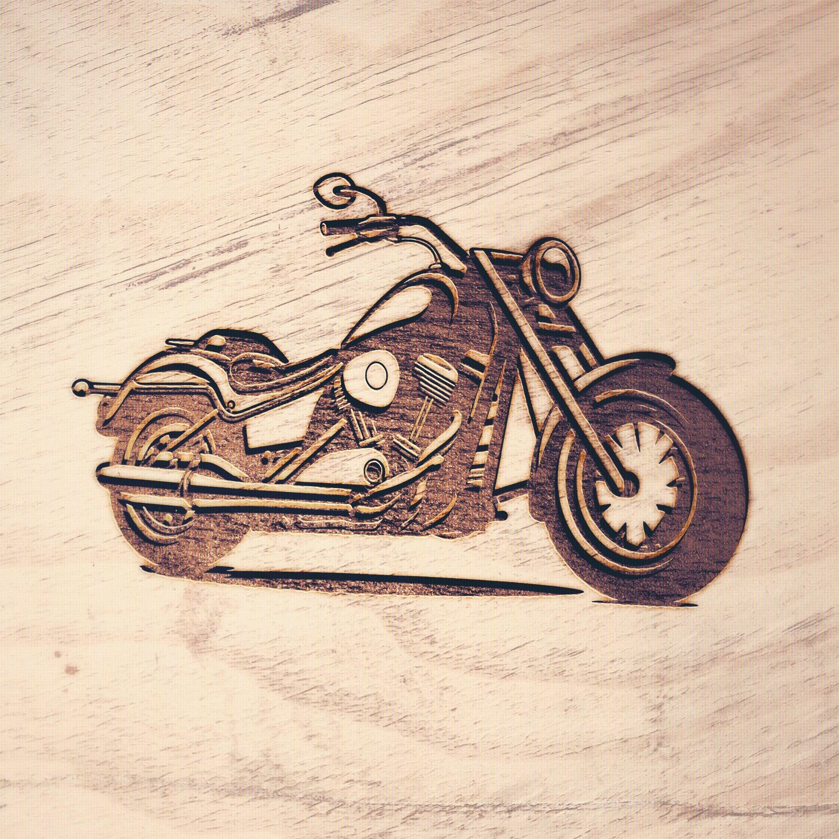 Motorcycle PNG Bundle SVG DXF Laser Burn Wood Engrave Lightburn Laser ...