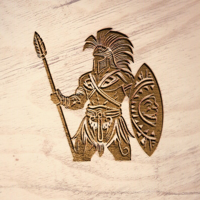 Polynesian Warrior PNG Bundle SVG DXF Laser Burn Wood Engrave Lightburn ...