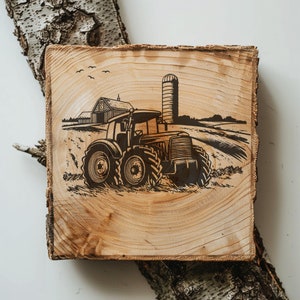 Tractor PNG Bundle | SVG | DXF | Laser Burn | Wood Engrave | Lightburn ...