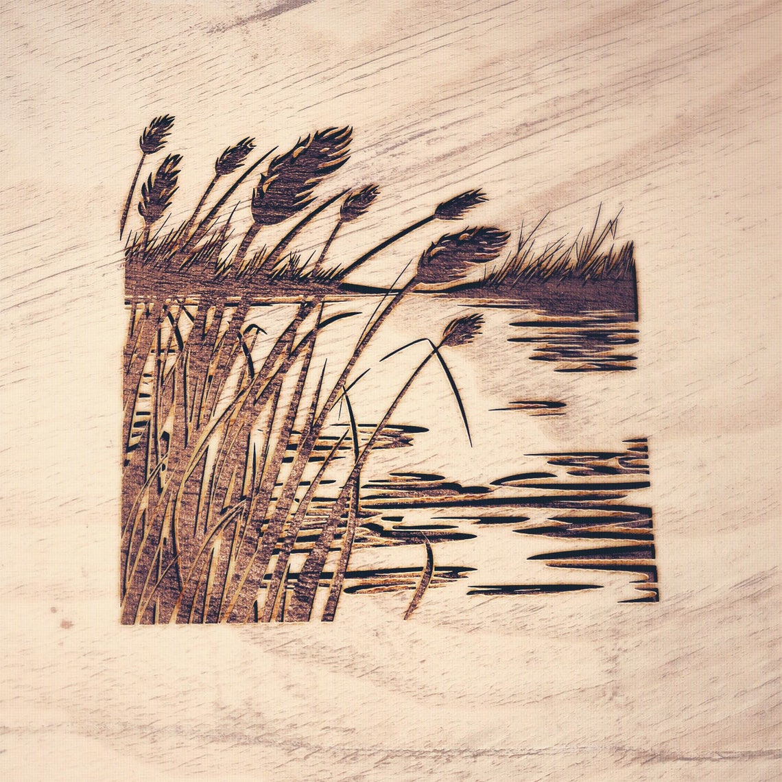 Cattails PNG Bundle SVG DXF Laser Burn Wood Engrave Lightburn Laser ...