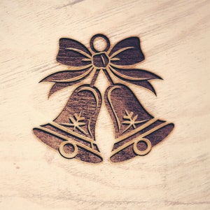 Christmas Bell PNG Bundle | SVG | DXF | Laser Burn | Wood Engrave ...