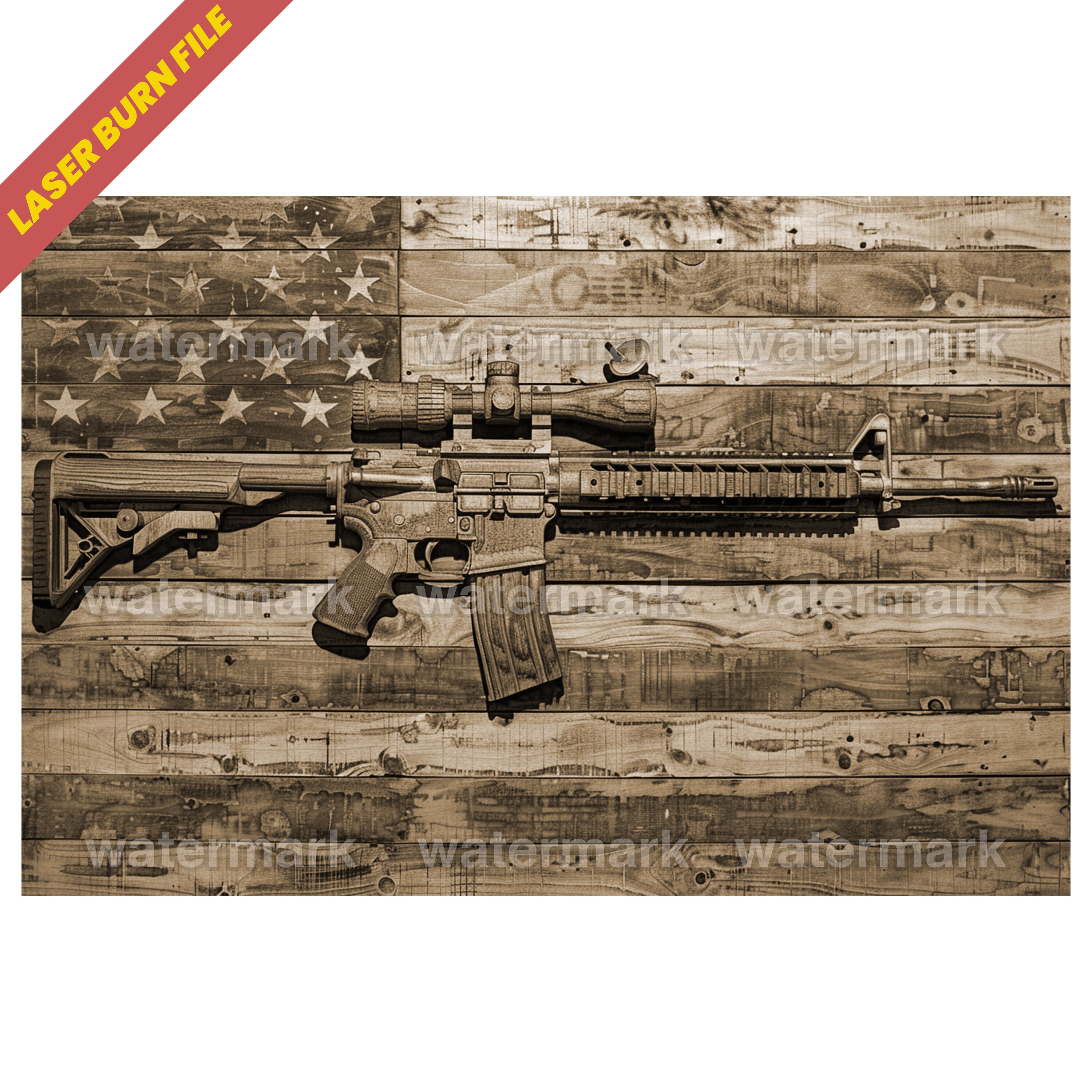 Laser Burn PNG 3D Illusion Laser File Wood Engrave Laser Ready Digital ...