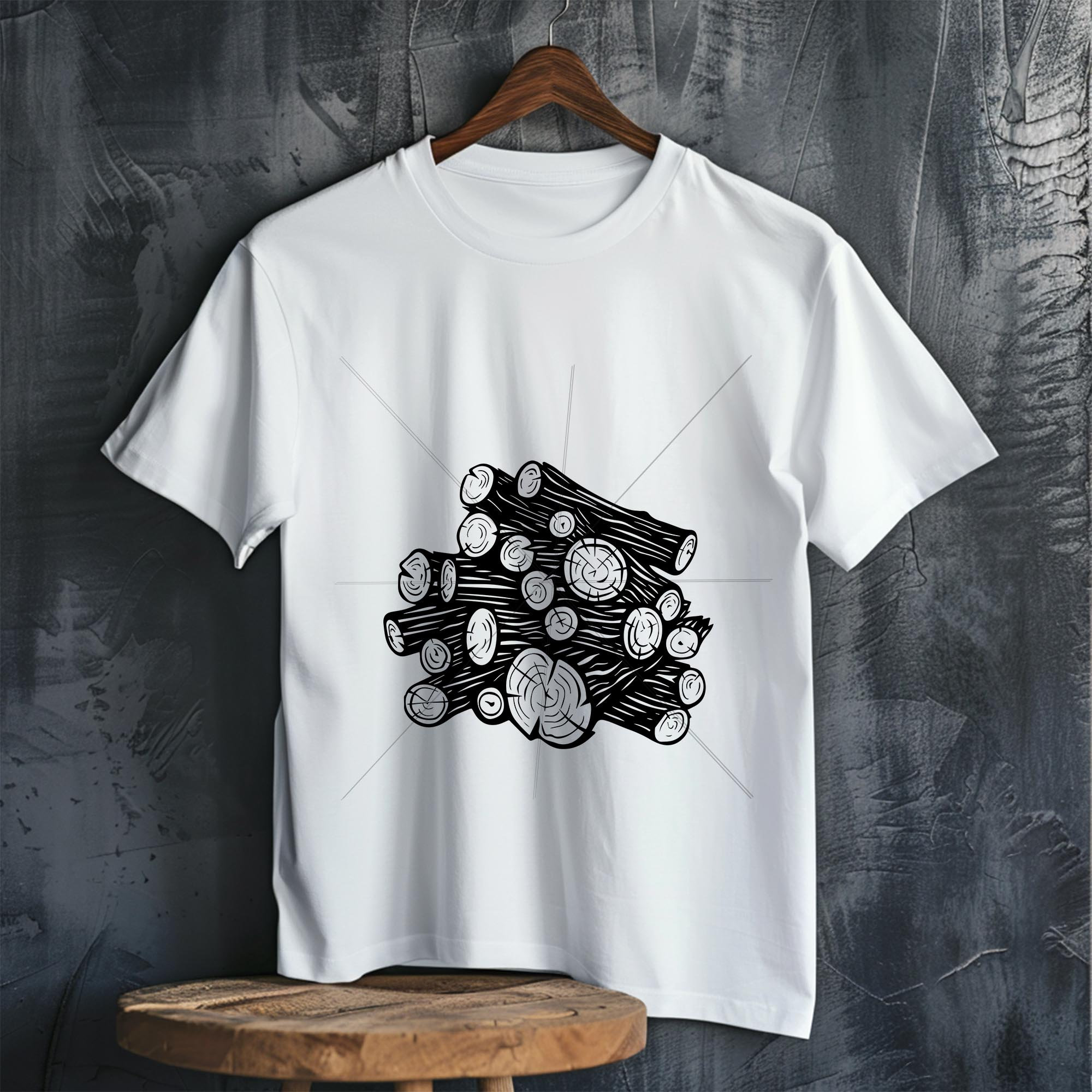 Wooden Logs Tree Log PNG Bundle SVG DXF Laser Burn Wood Engrave ...