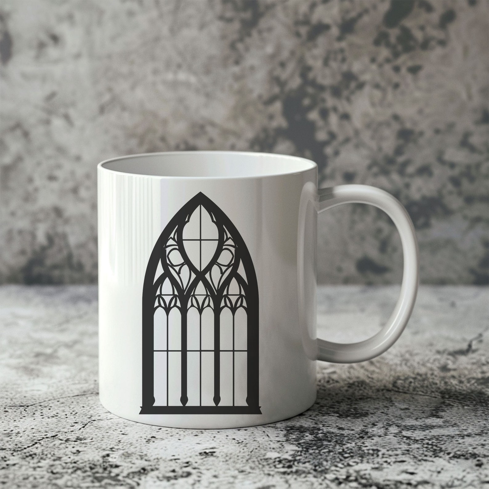 Gothic Church Window PNG Bundle SVG DXF Laser Burn Wood Engrave ...