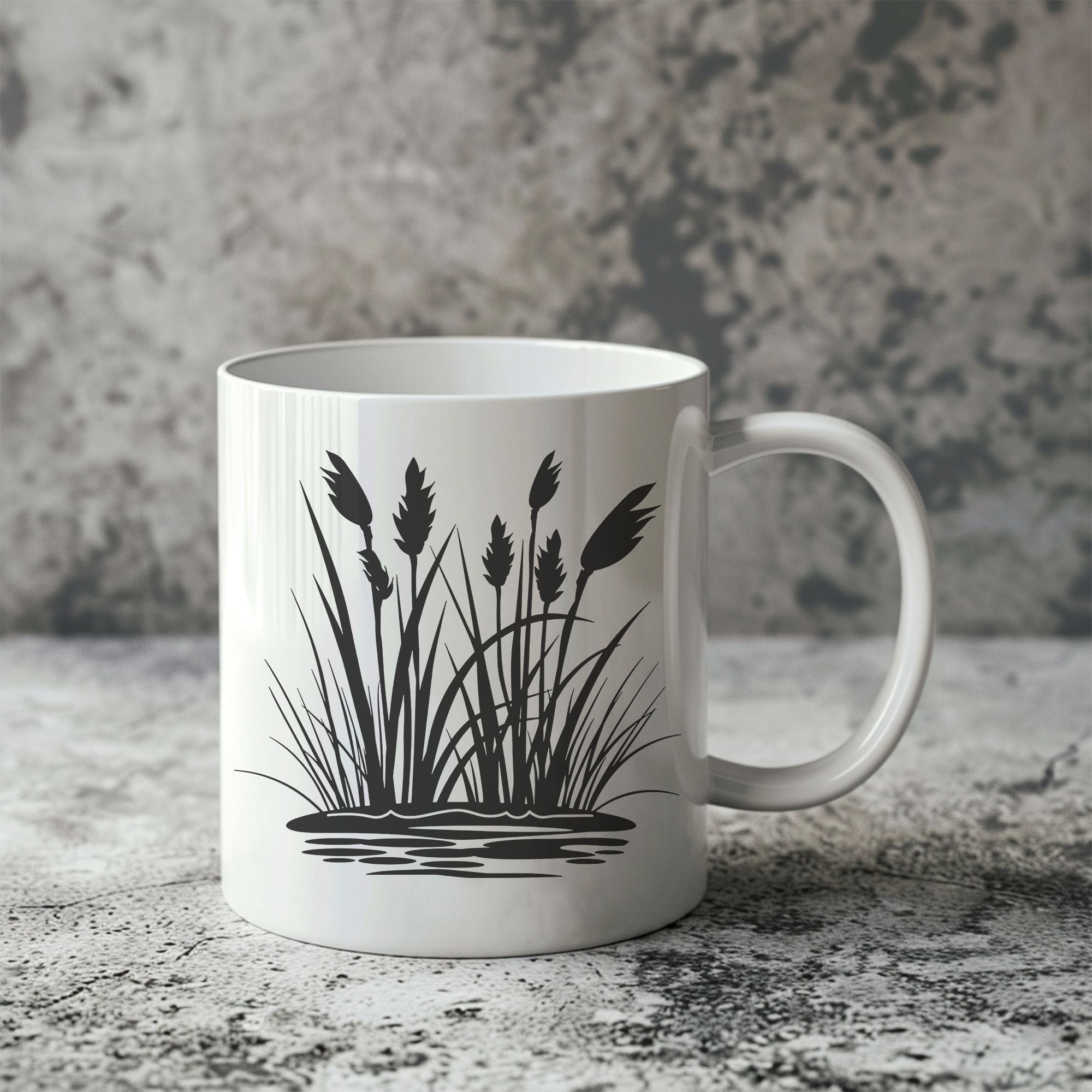 Cattails PNG Bundle Laser Burn Wood Engrave Lightburn Laser File ...