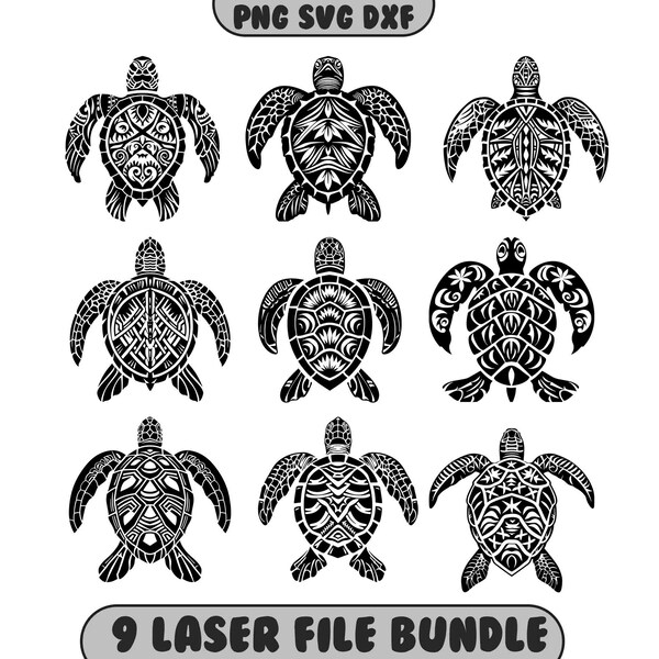 Polynesian Turtle Svg - Etsy