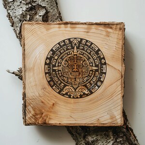 Paquete PNG Calendario Maya / SVG / DXF / Grabación láser / Grabado de ...