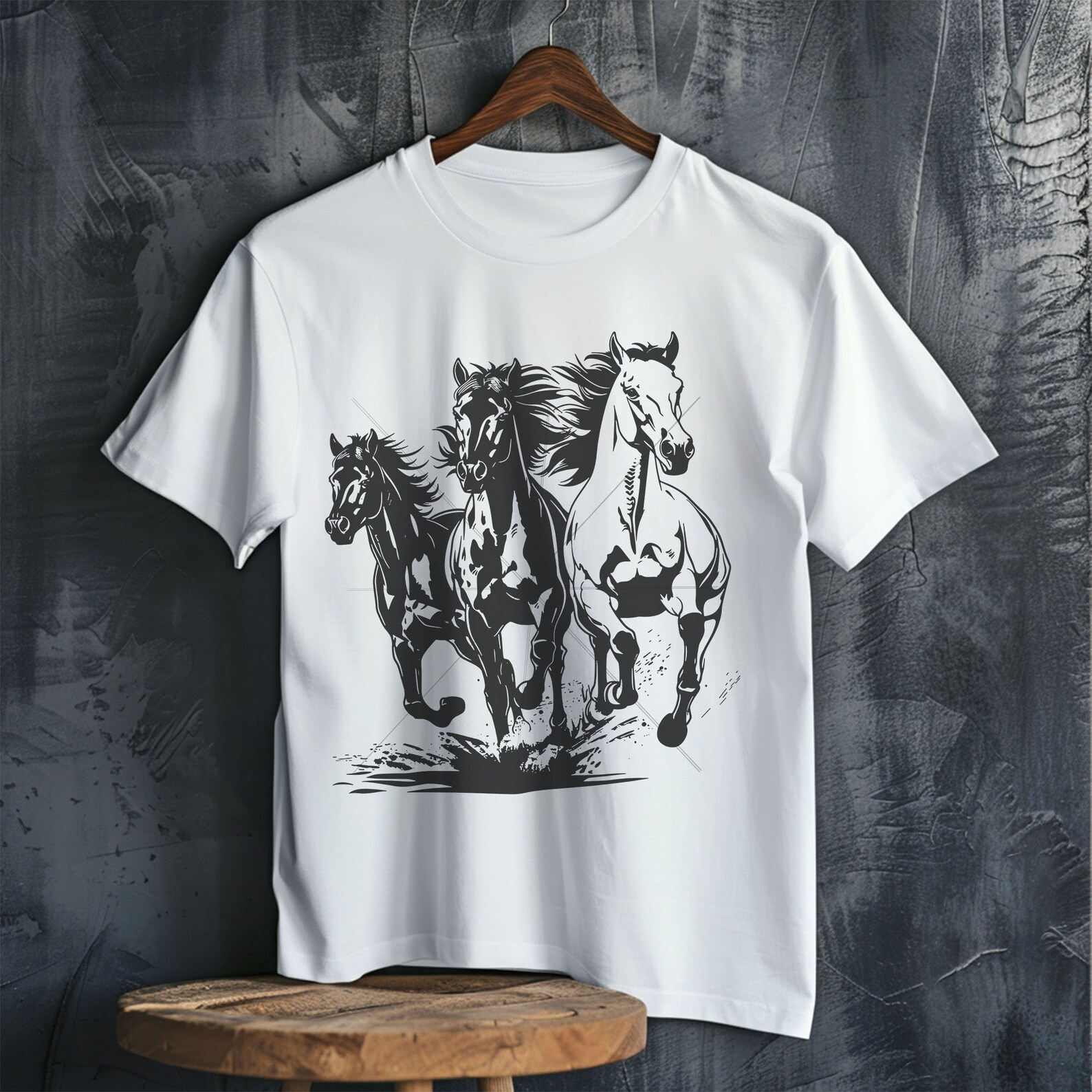 Horses Run Wild PNG Bundle | SVG | DXF | Laser Burn | Wood Engrave ...