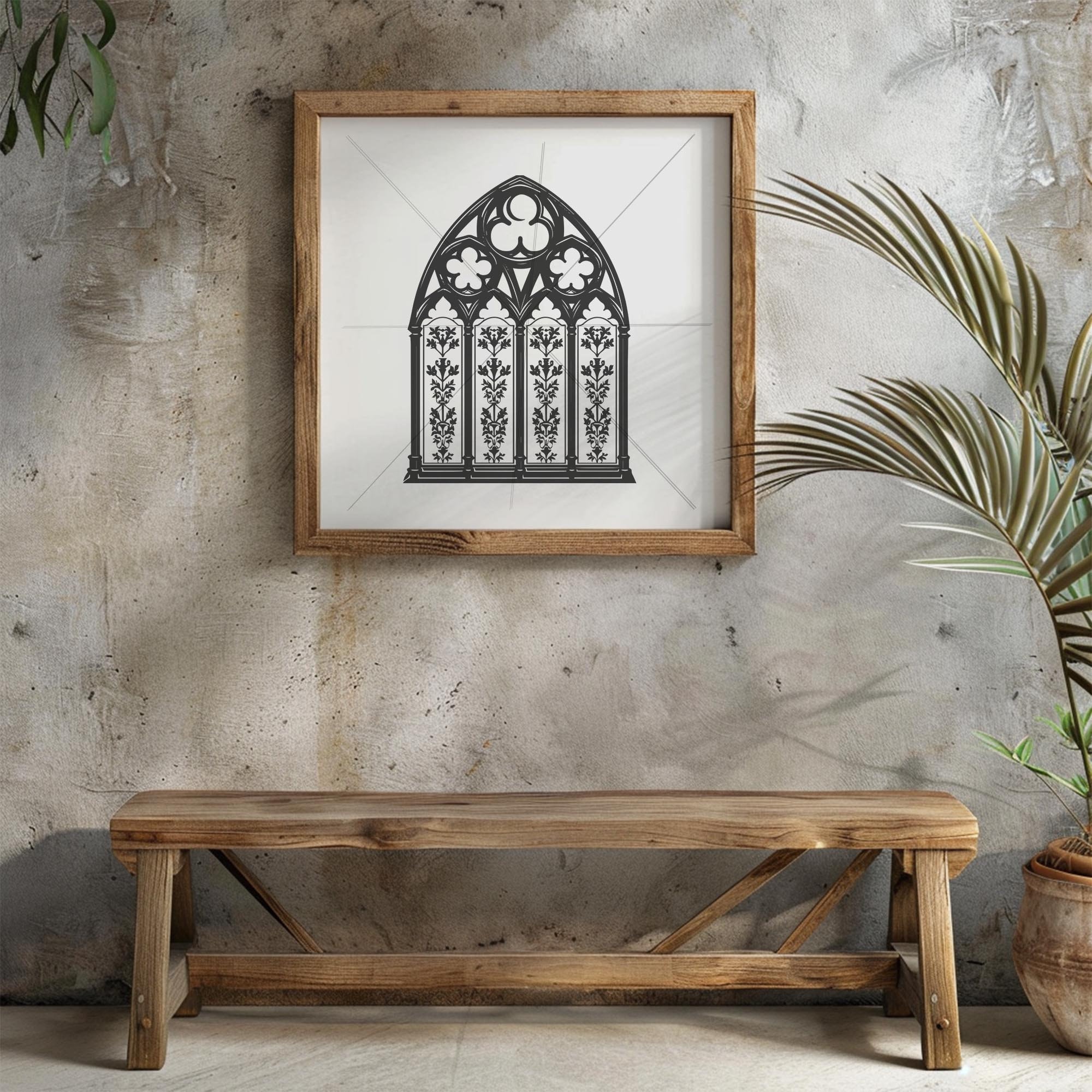 Victorian Window PNG Bundle SVG DXF Laser Burn Wood Engrave Lightburn ...