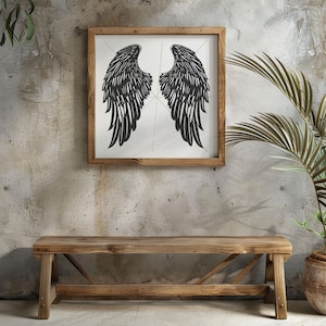 Angel Wings PNG Bundle | SVG | DXF | Laser Burn | Wood Engrave ...
