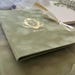 Sage Green Velvet Wedding Invitation Folder: Gold Foil Monogram | Size ...
