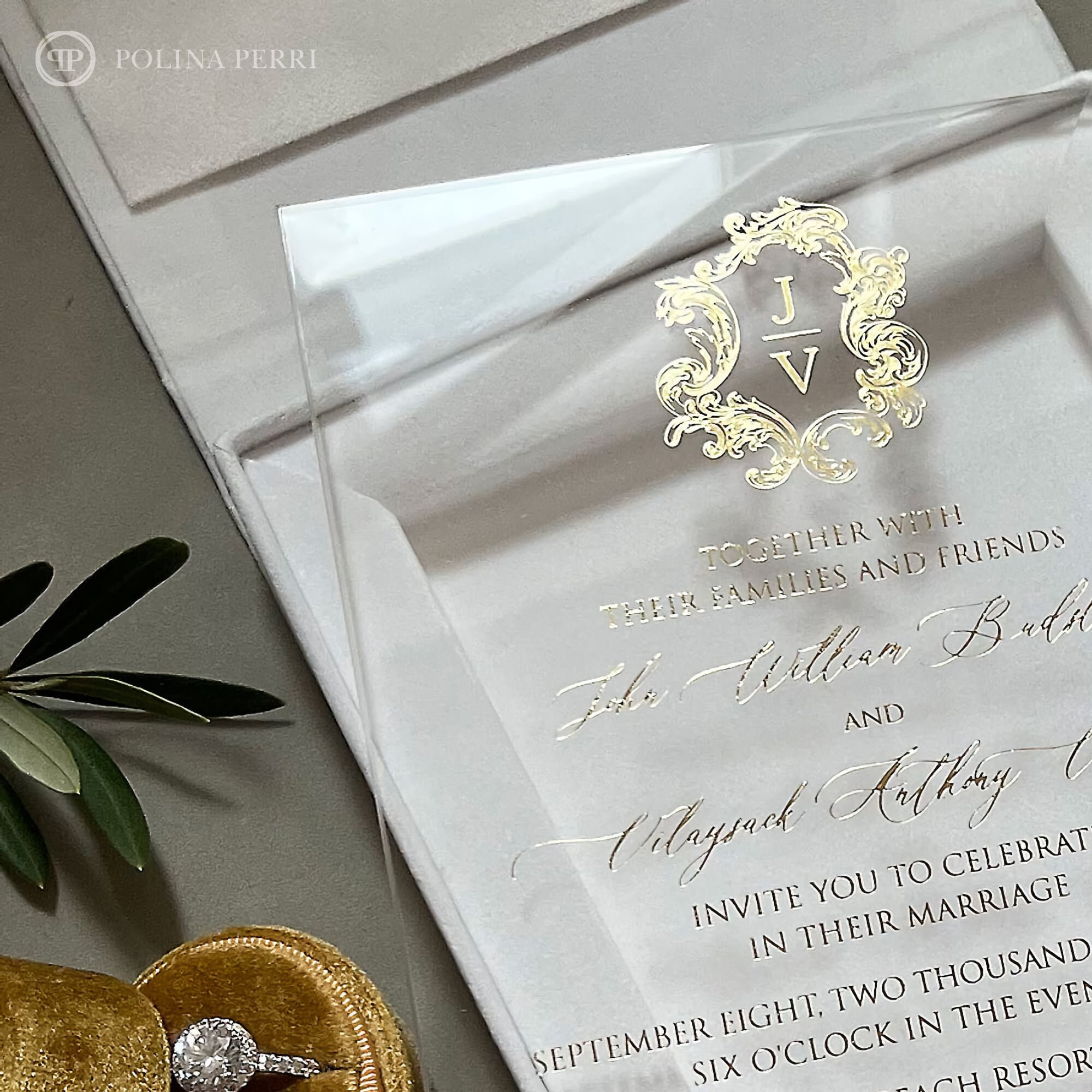 Luxury Boxed Wedding Invitations (5.7”x7.8”/145 X 200 Mm), White Velvet ...