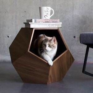 Personalized Wooden Dog and Cat House Indoor Pet House Dog Kennel Cat ...