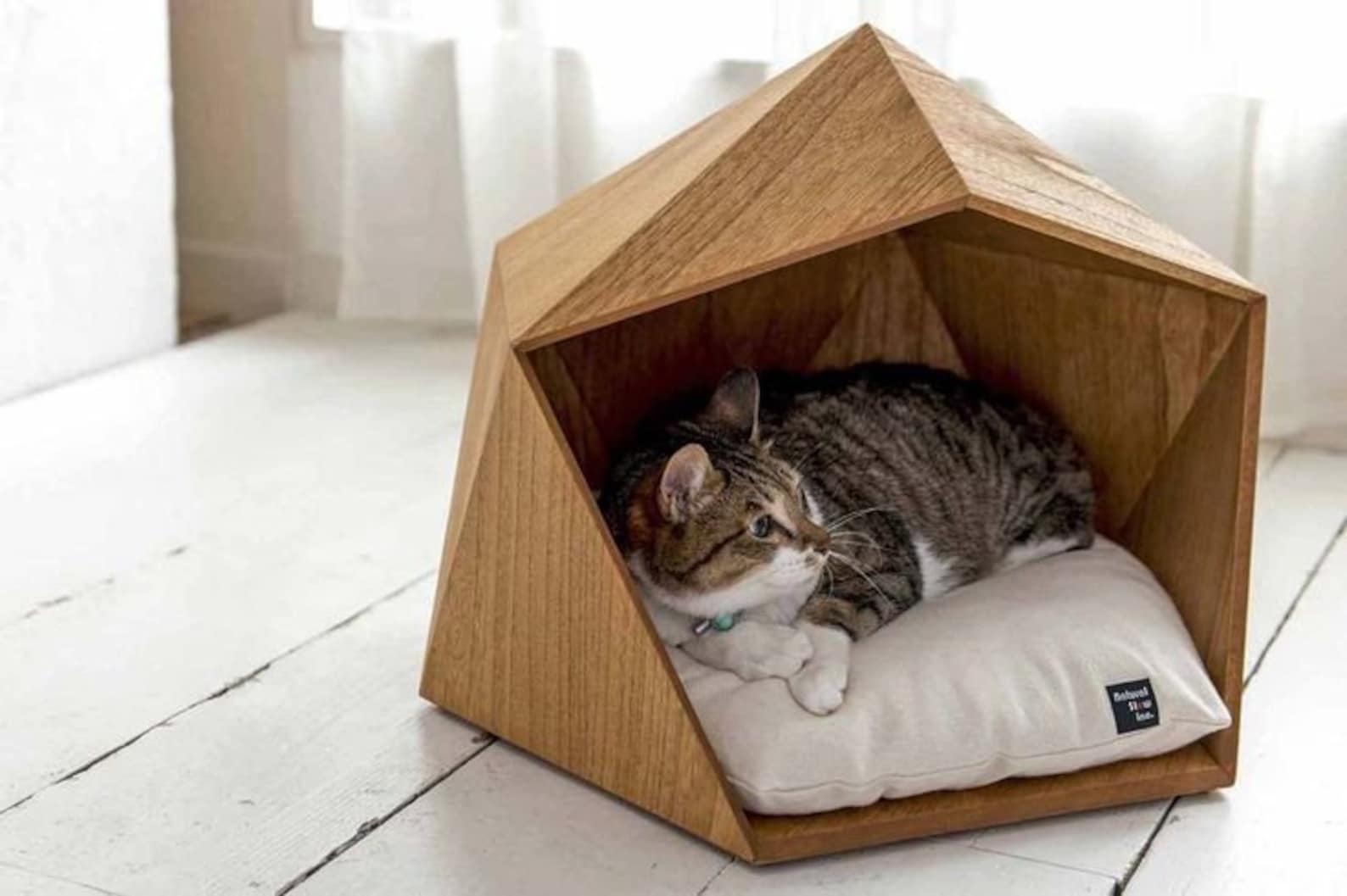 Personalized Wooden Dog and Cat House Indoor Pet House Dog Kennel Cat ...