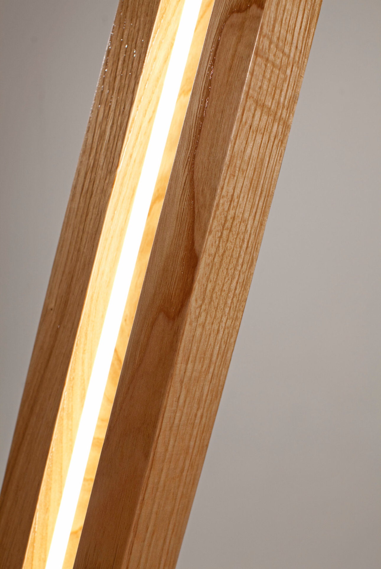 Standing Wood Modern Lamp Wooden Floor Lamp Rustic Ambiance Floor Lamp ...