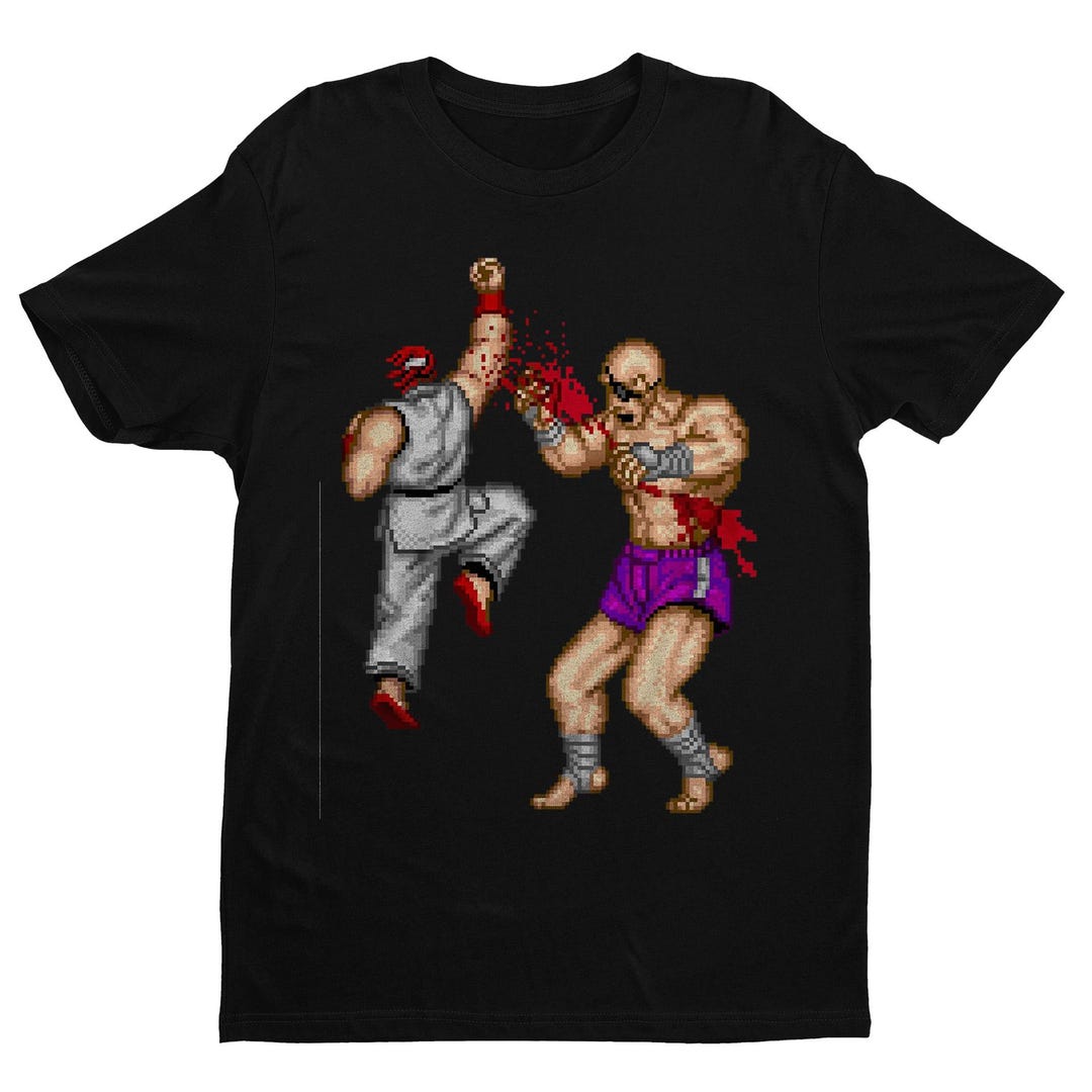 Ryu Shoryuken VS Sagat SF1 Premium Unisex T-shirt | Character Art ...