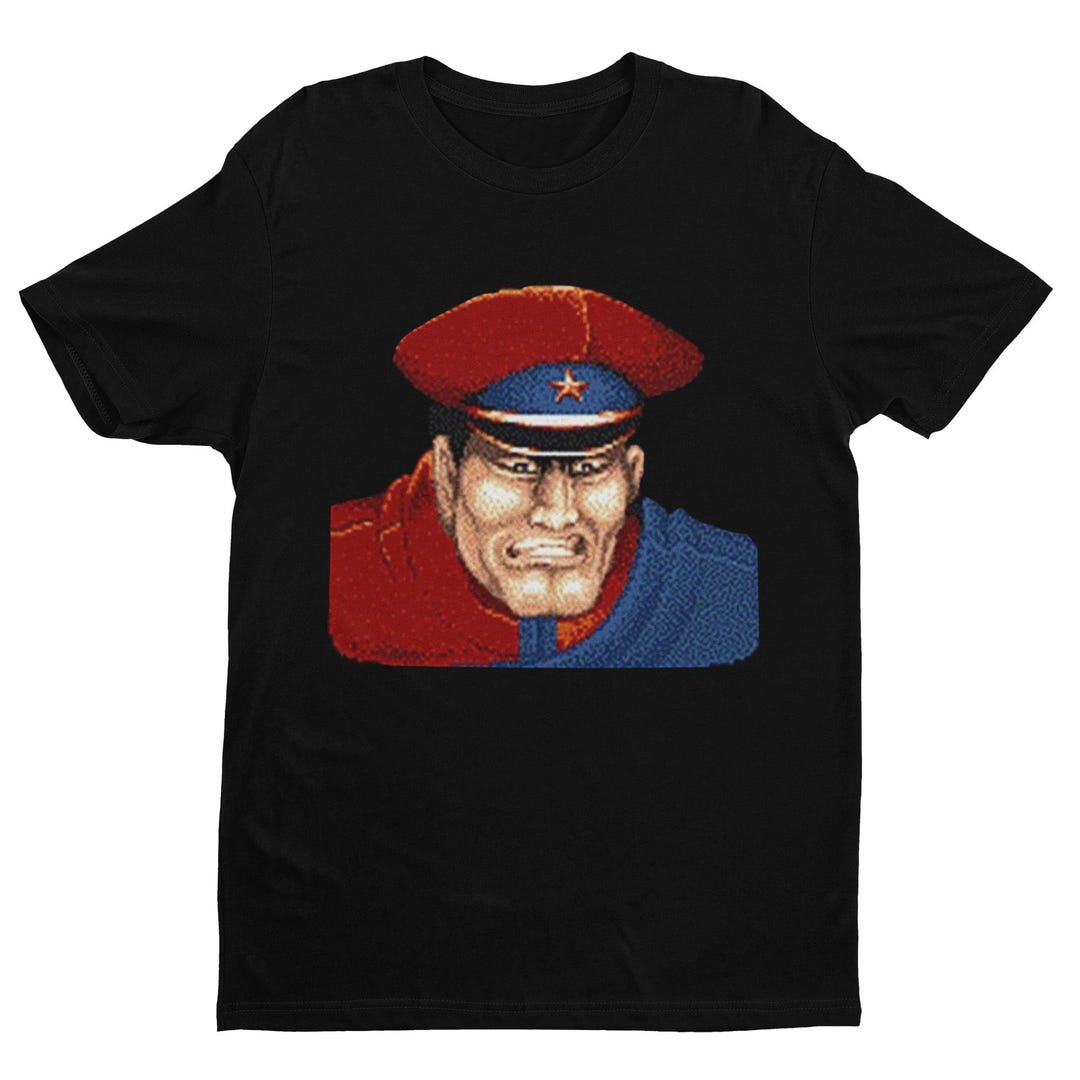 M Bison Dictator SF2 Portrait Premium Unisex T-shirt | Gifts for Him ...