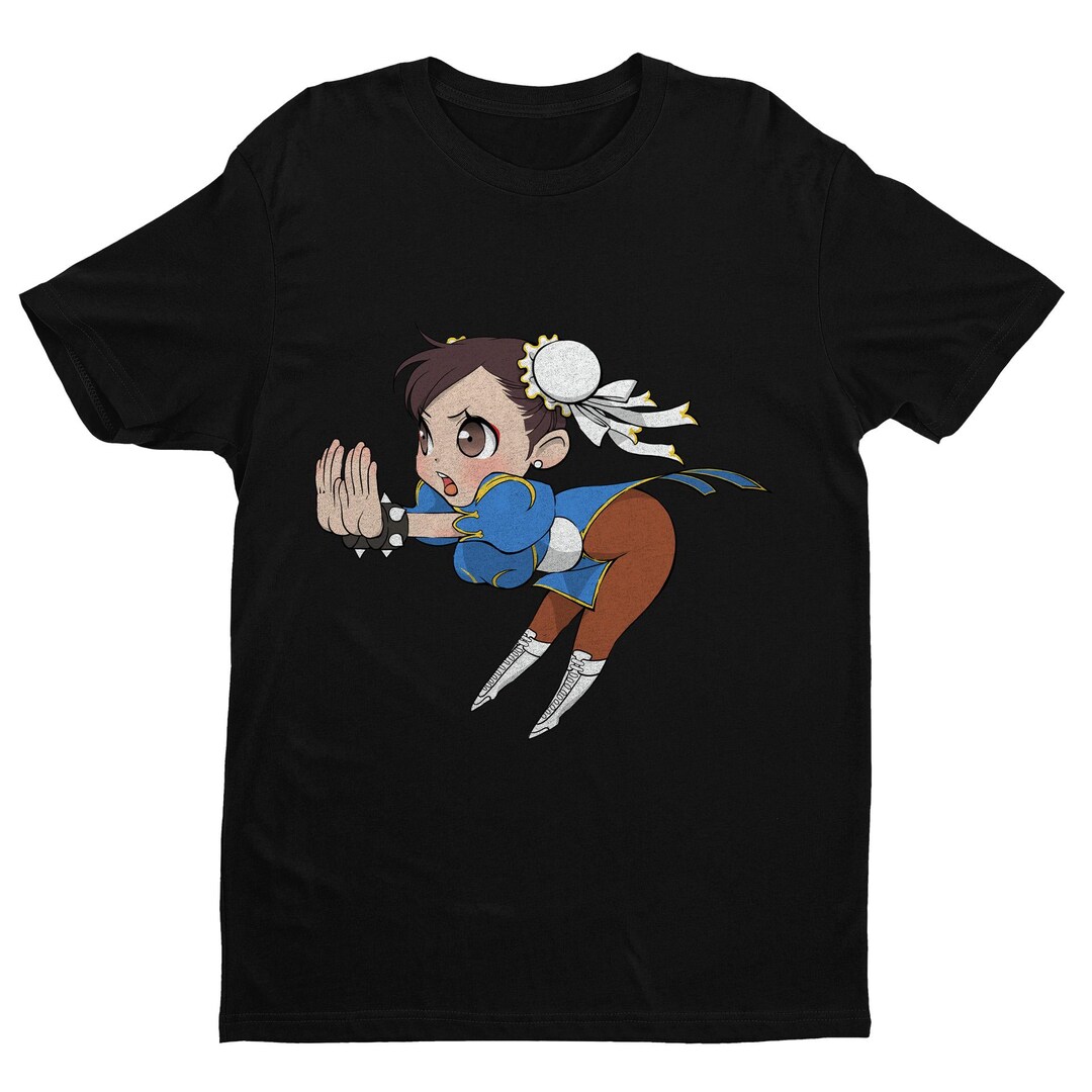 Chibi Chun Li Kikoken Ultra SF4 Premium Unisex T-shirt Character Art ...