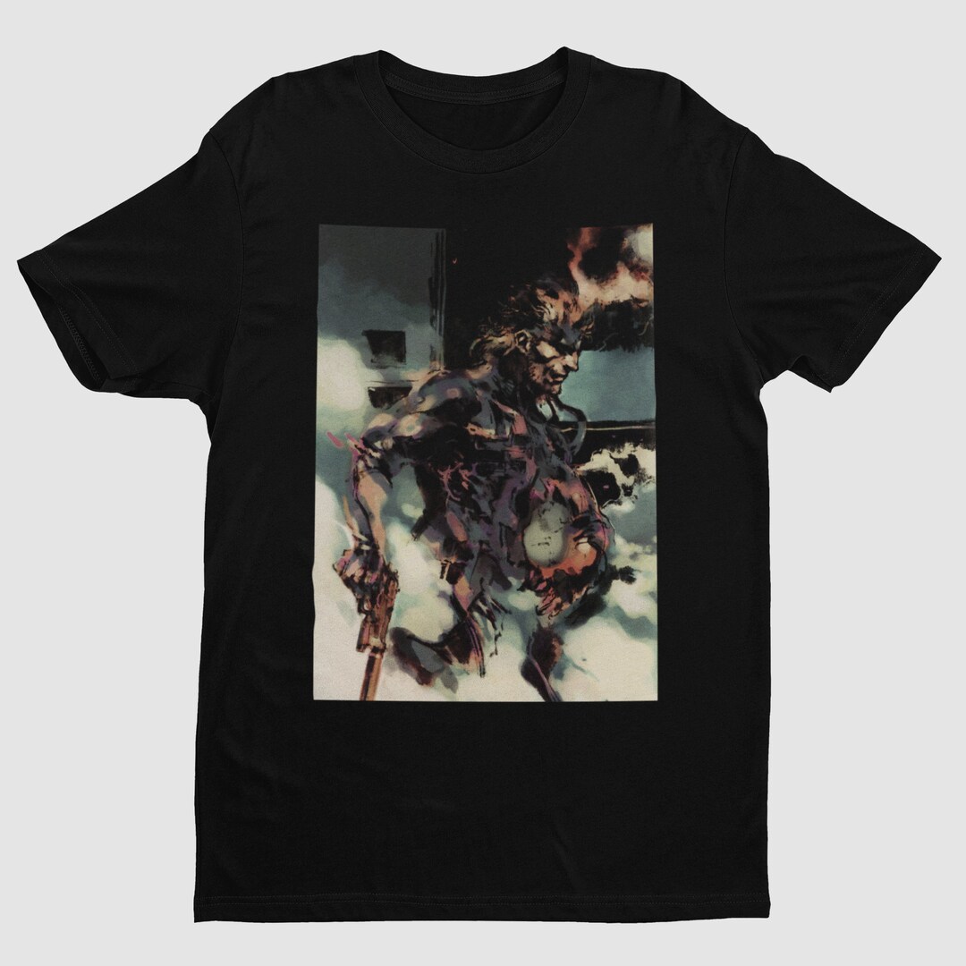 MGS Solid Snake in Smoke Premium Unisex T-shirt | Gifts for Him, Her ...