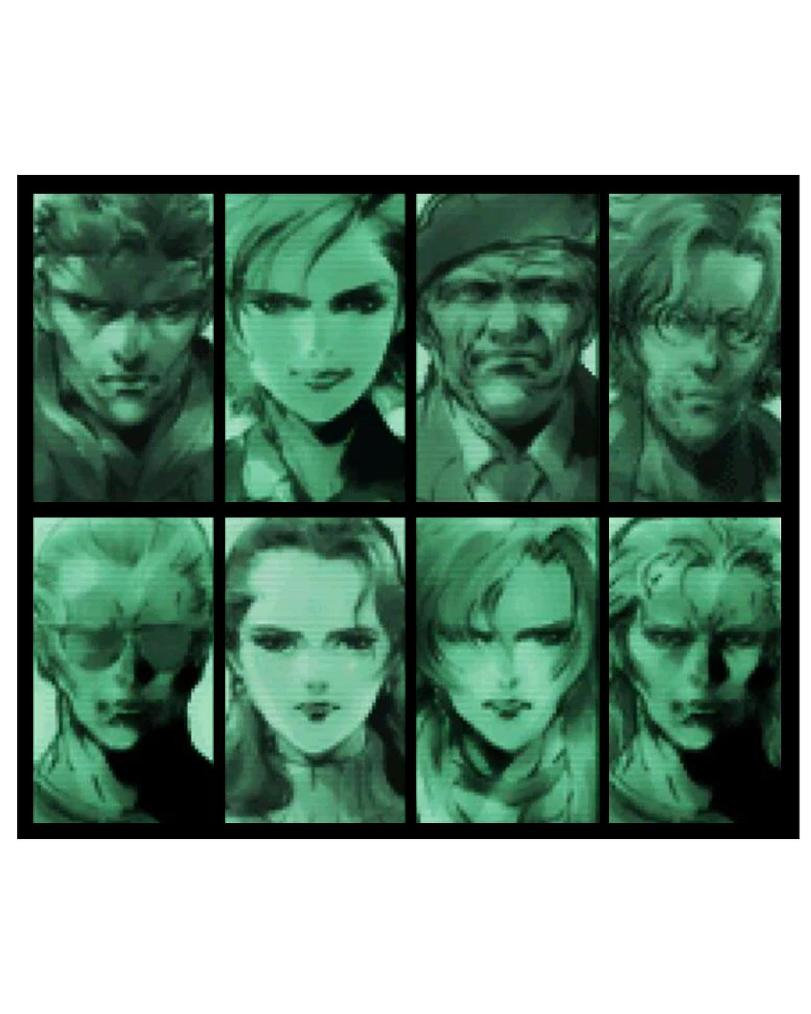 MGS Codec Portraits Premium Unisex T Shirt Exclusive Design Gifts for ...