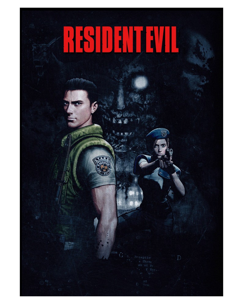 Resident Evil 1996 Cover Art 01 Premium Unisex T Shirt Gifts for Him ...