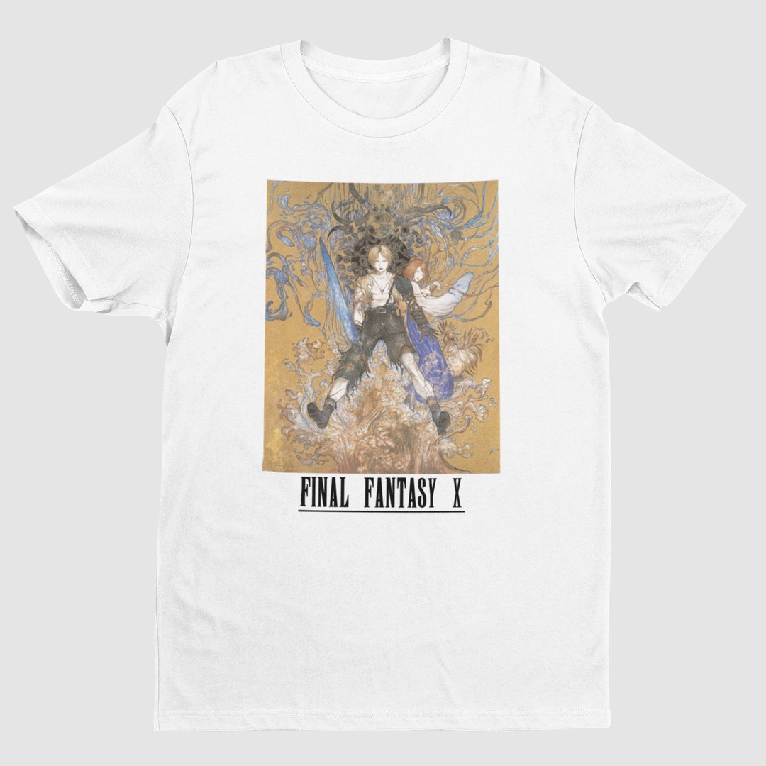 Final Fantasy X Tidus and Yuna | Yoshitaka Amano Key Art Premium Unisex ...