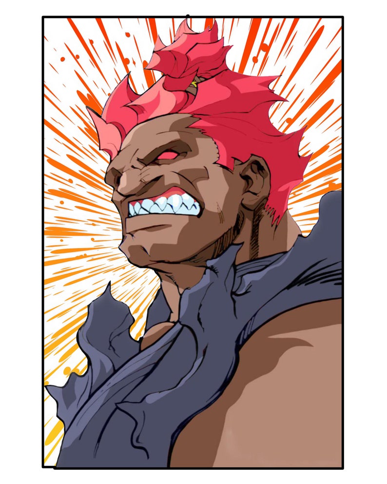 Akuma Portrait T-shirt | Street Fighter Alpha 3, Unisex - Etsy