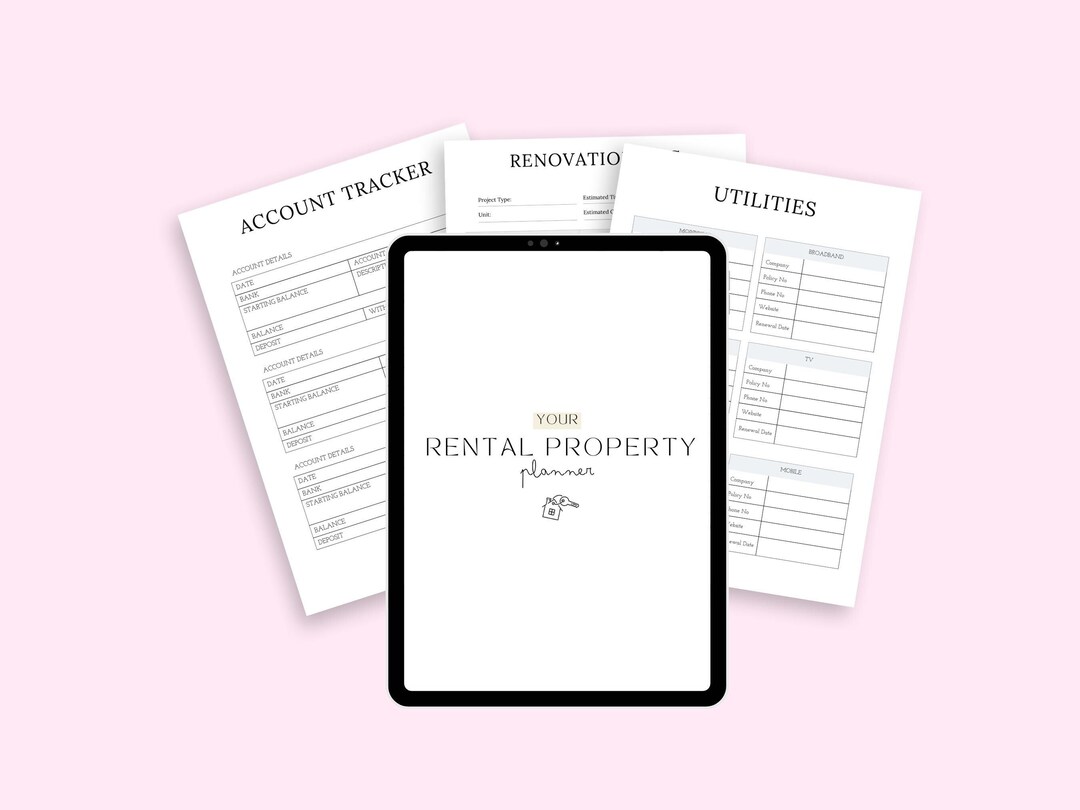 Rental Property Planner Landlord Planner Property Manager Planner ...