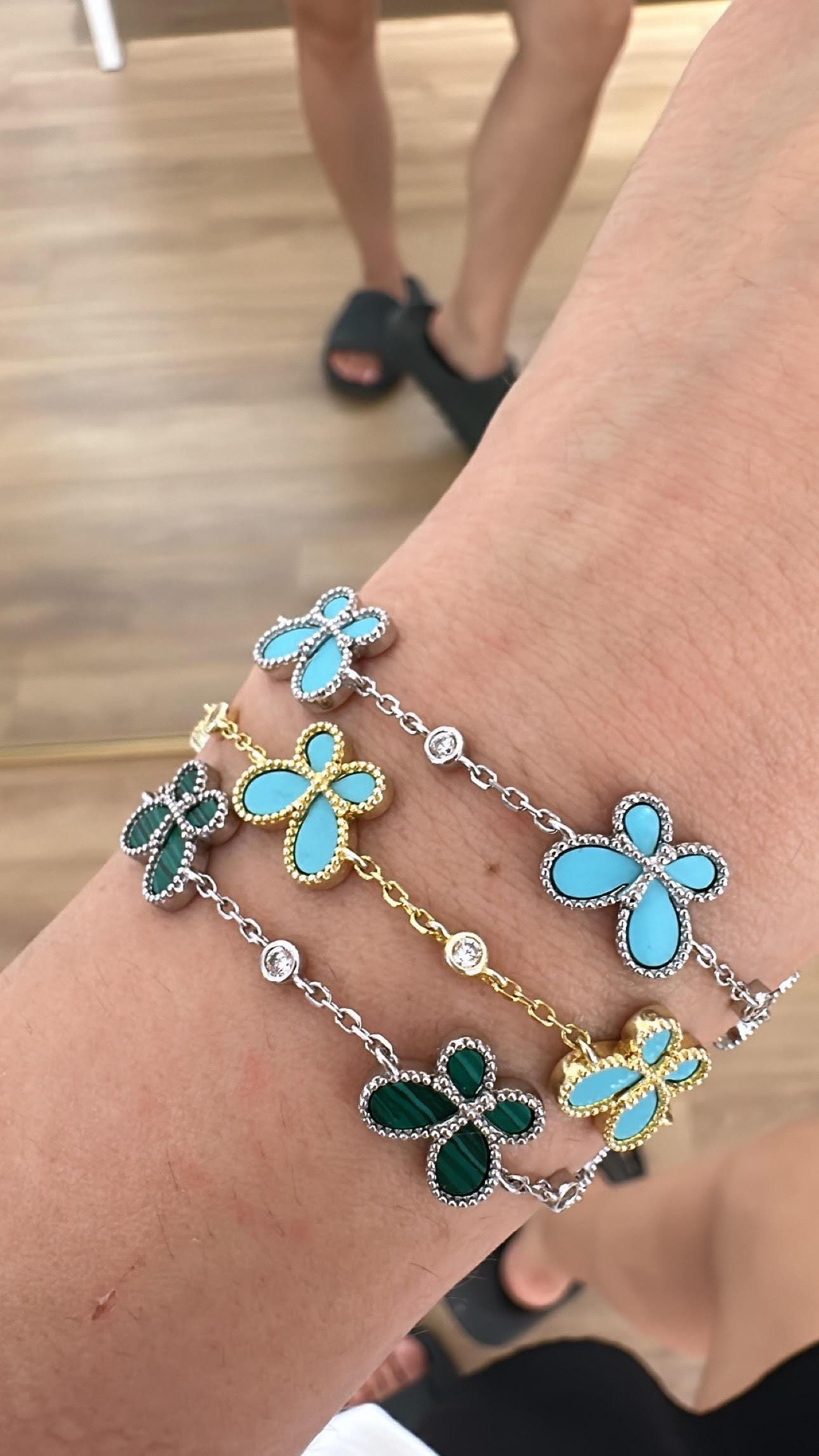 Van cleef turquoise bracelet store