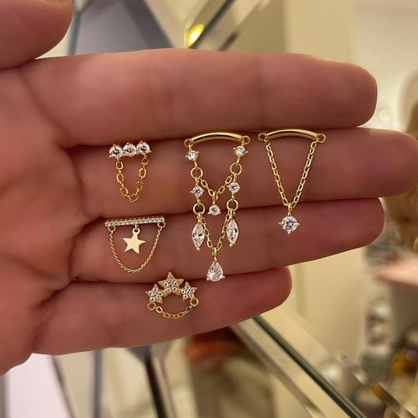 Floating Helix Piercing Jewelry - Etsy