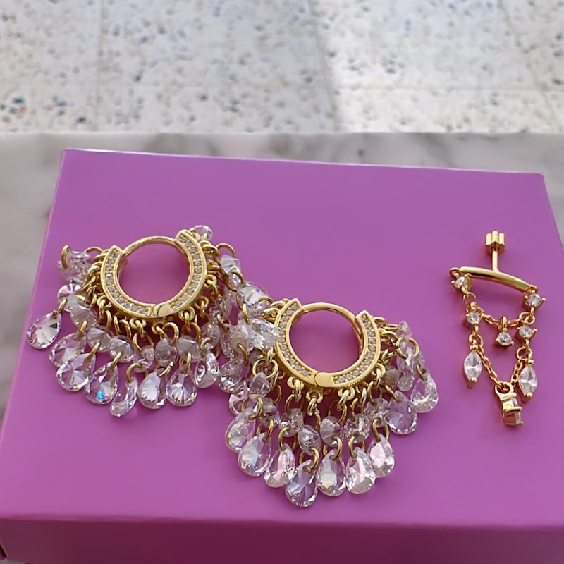 Maria Tash Tassel Earring - Etsy UK