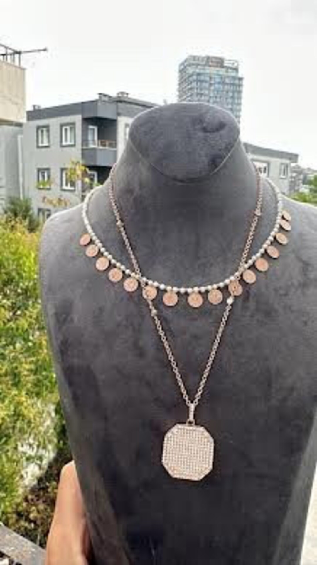 Octagon Shaped Openable Locket Pendant, Locket Necklace With Photo, 925 ...