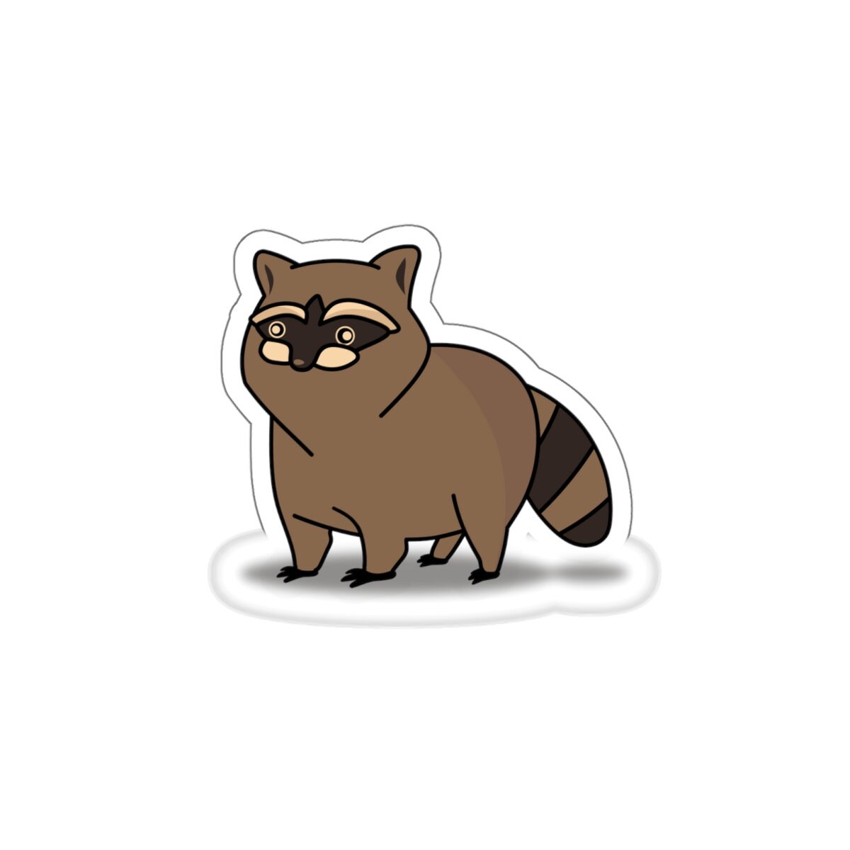 Raccoon Die-cut Sticker - Etsy