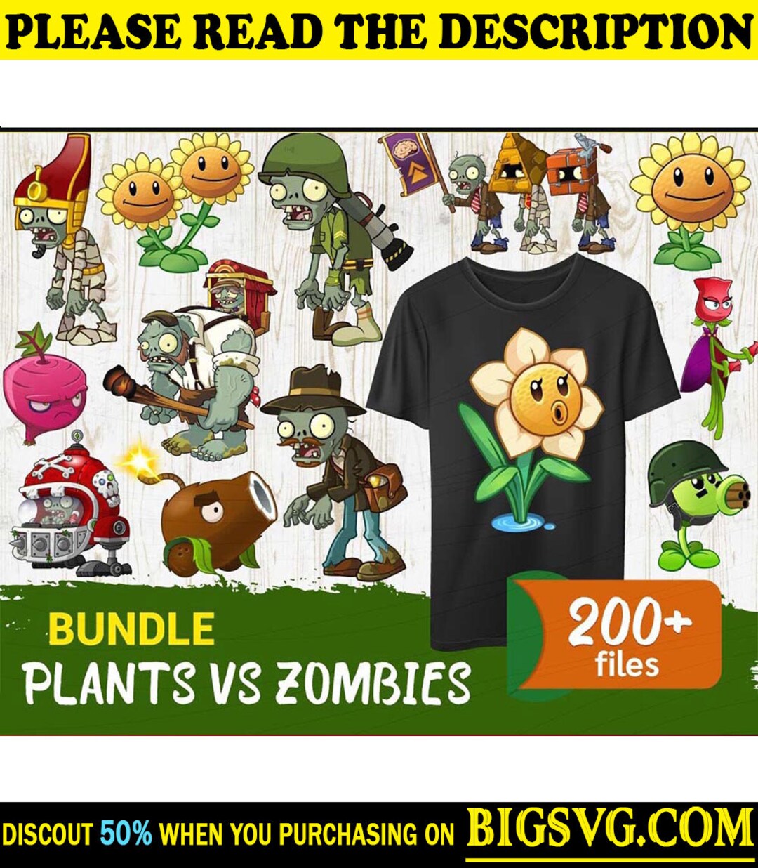 200 Plants Vs Zombies Svg BUNDLE /A - Etsy