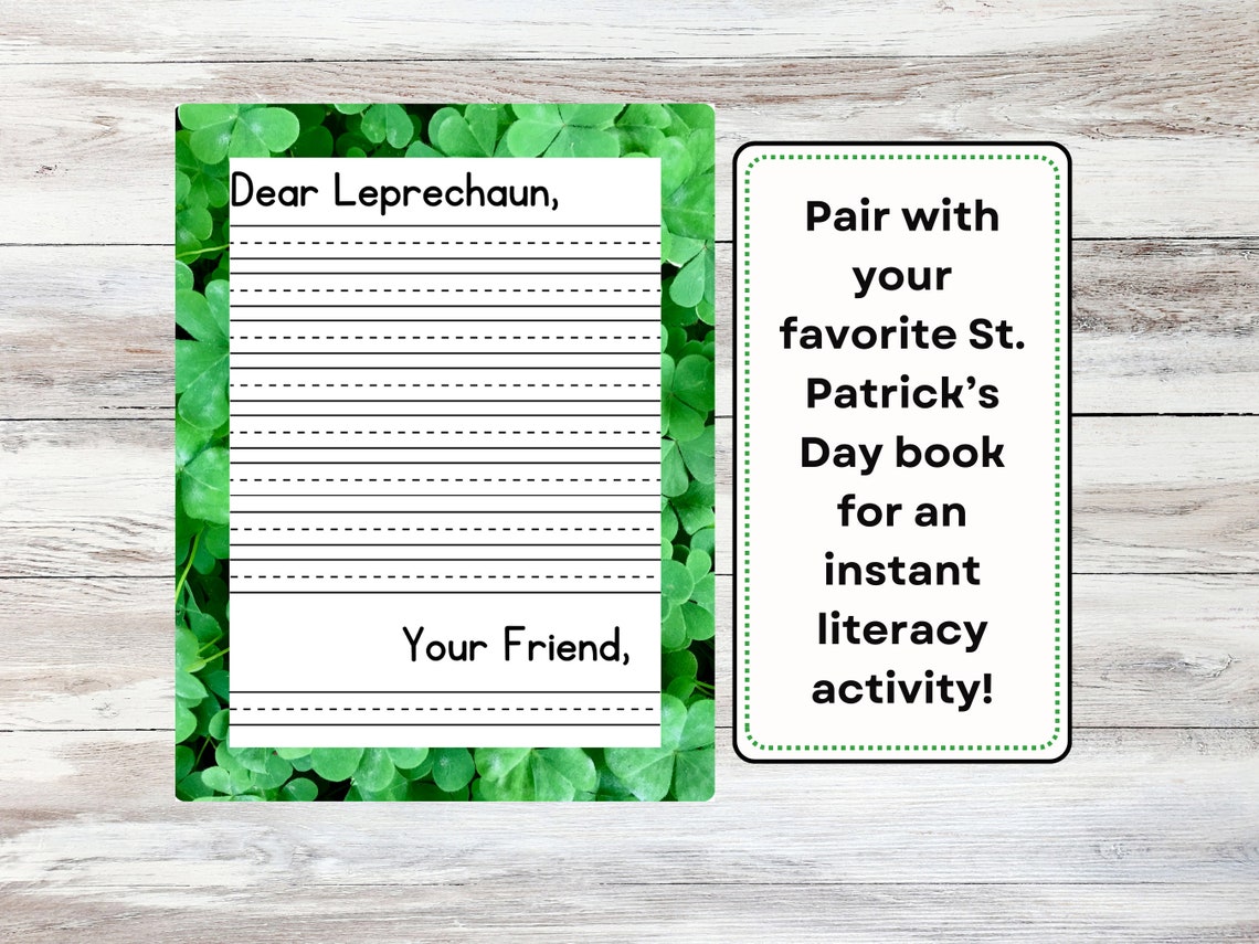 Leprechaun Letter Writing Paper | Leprechaun Mail | St. Patrick's Day ...