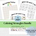 Printable Calming Strategies Bundle for Kids Coping Strategies for Kids ...
