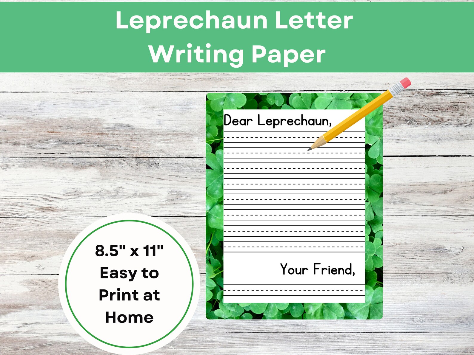 Leprechaun Letter Writing Paper | Leprechaun Mail | St. Patrick's Day ...
