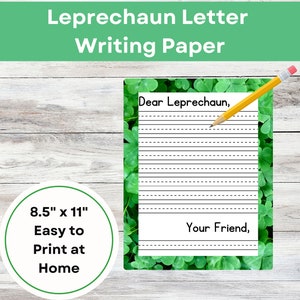 Leprechaun Letter Writing Paper | Leprechaun Mail | St. Patrick's Day ...