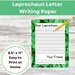 Leprechaun Letter Writing Paper | Leprechaun Mail | St. Patrick's Day ...